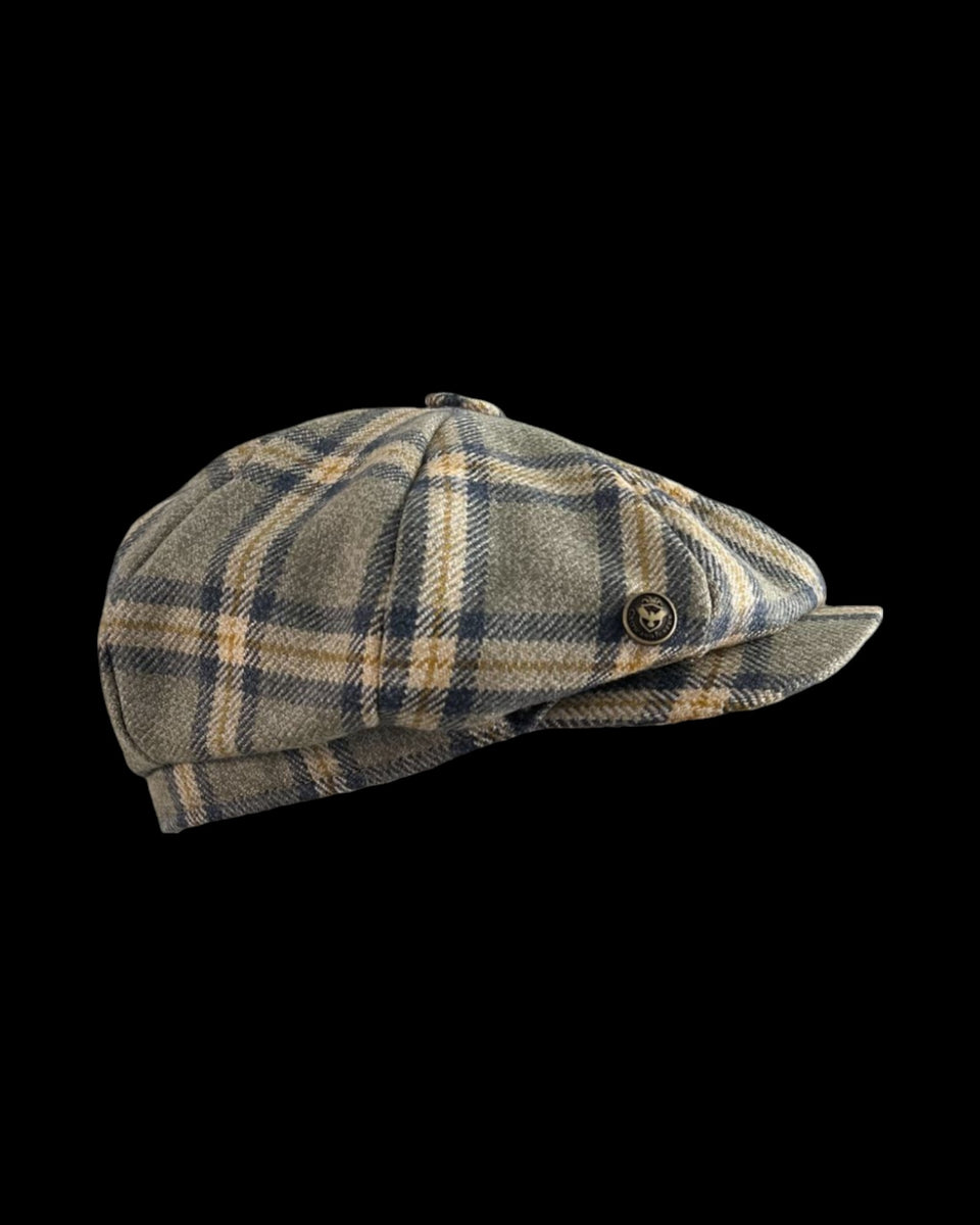 Multi Coloured Grey Checks with Gold Window Pane Check 8-Piece Baker B ...